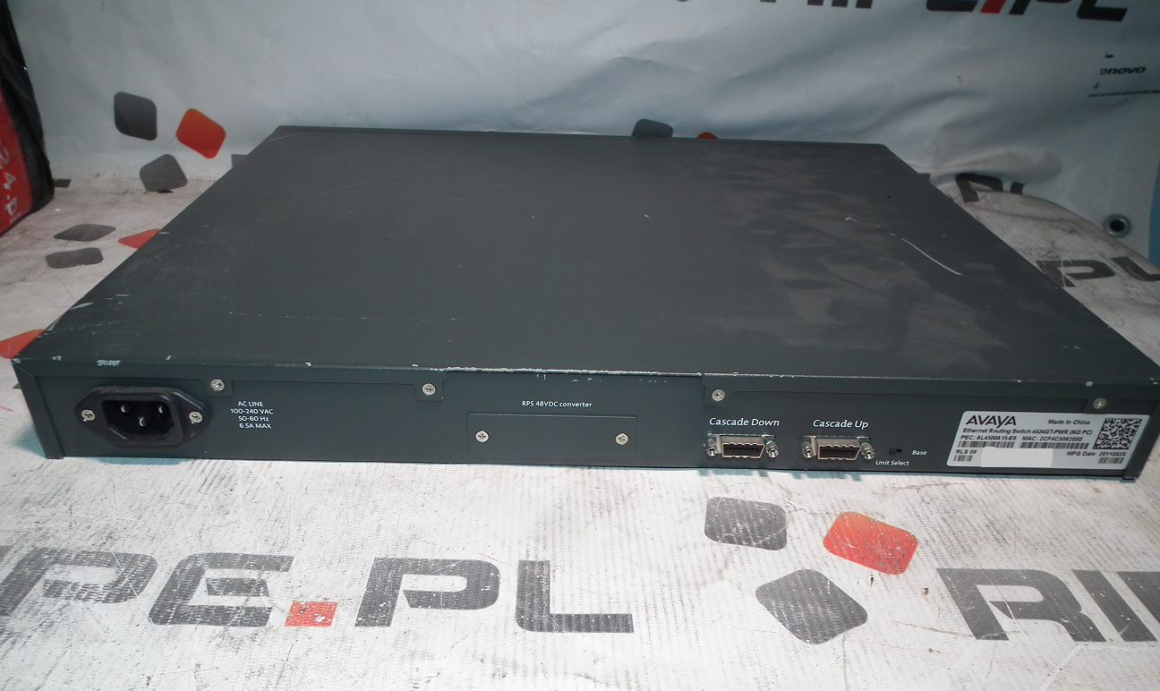 Switch AVAYA 4524GT-PWR 24x10/100/1000 POE RIPE.pl Poleasingowe Serwery ...